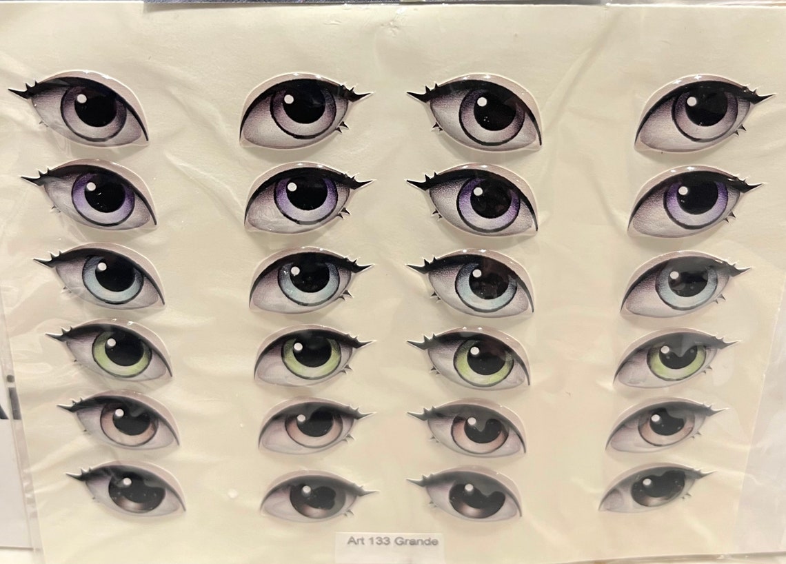 EYES 3D STICKERS, Ojos 3D Model #133 Autoadhesivos De Mariela Lopez ...