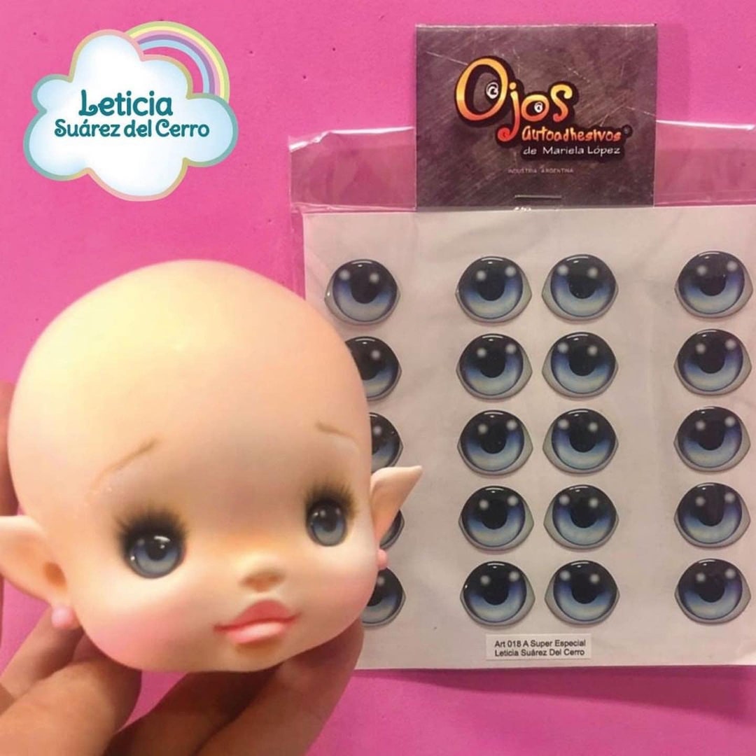 Blue Resin Eyes Color for Craft Dolls, Embellishments Scrapbook Supply ...