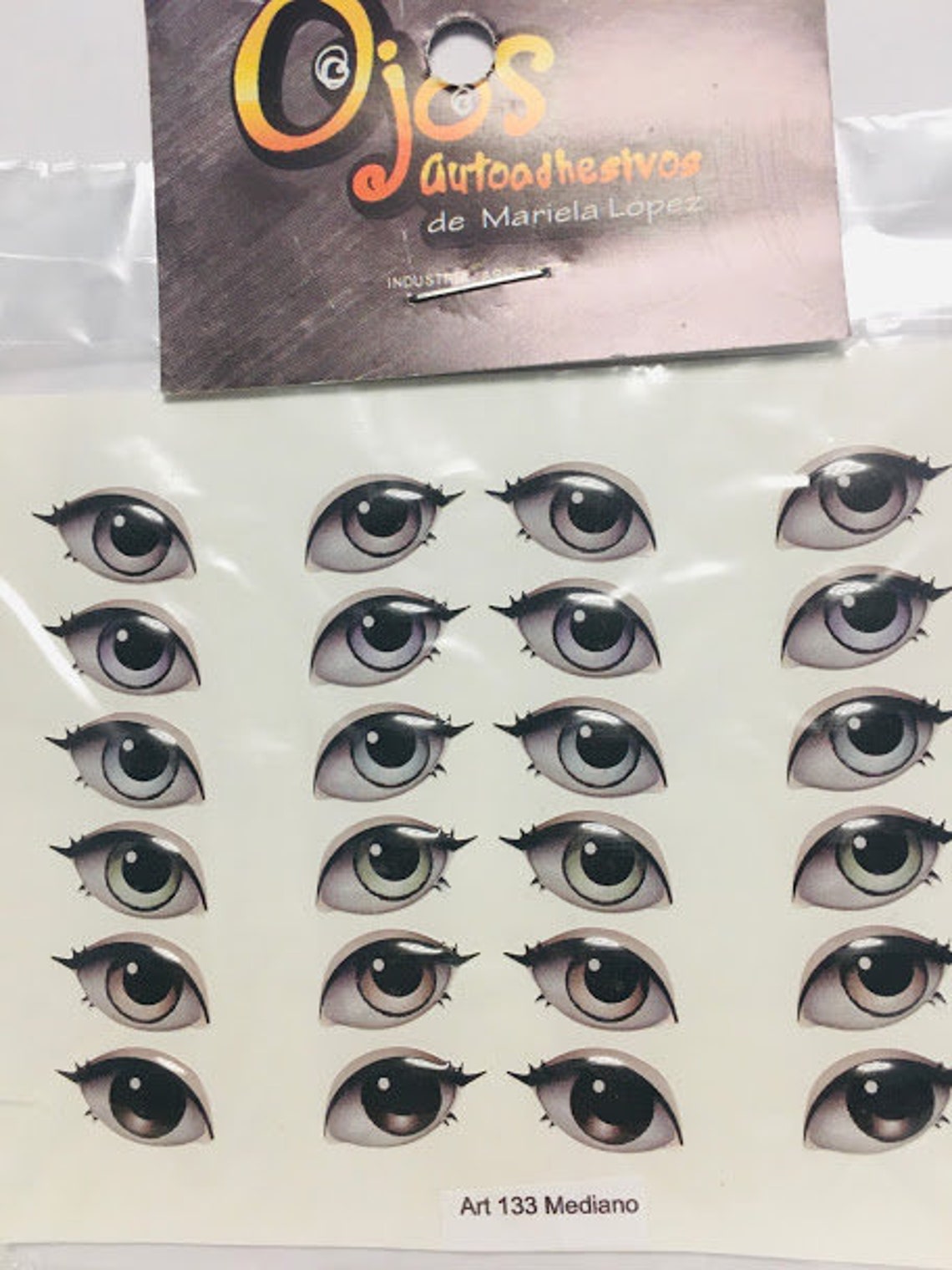 EYES 3D STICKERS Ojos 3D Model 133 Autoadhesivos De Mariela - Etsy