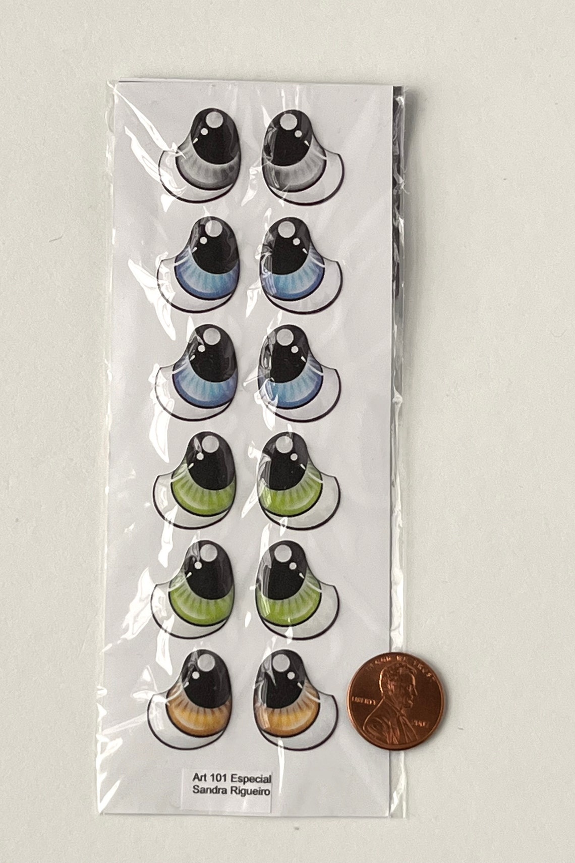 Resin Fofuchas Dolls Eyes Assorted Colors, Fantasy 3D Adhesive Eyesore ...