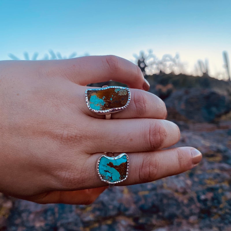 Raw Turquoise Ring - Etsy
