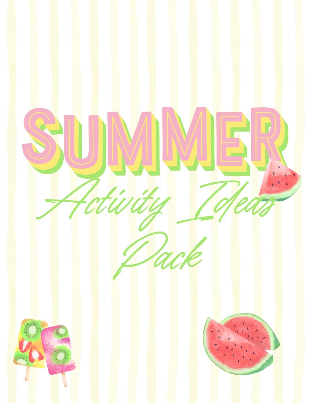 Summer Fun Activity Pack - Etsy