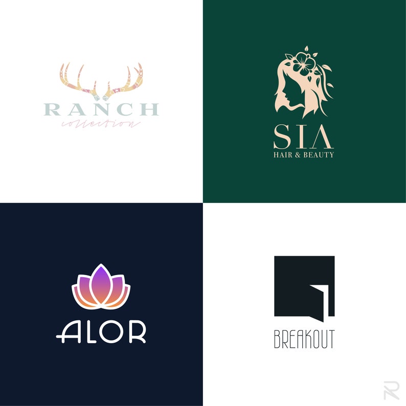 Custom Logo Design Package 5 Unique Concepts Professional - Etsy