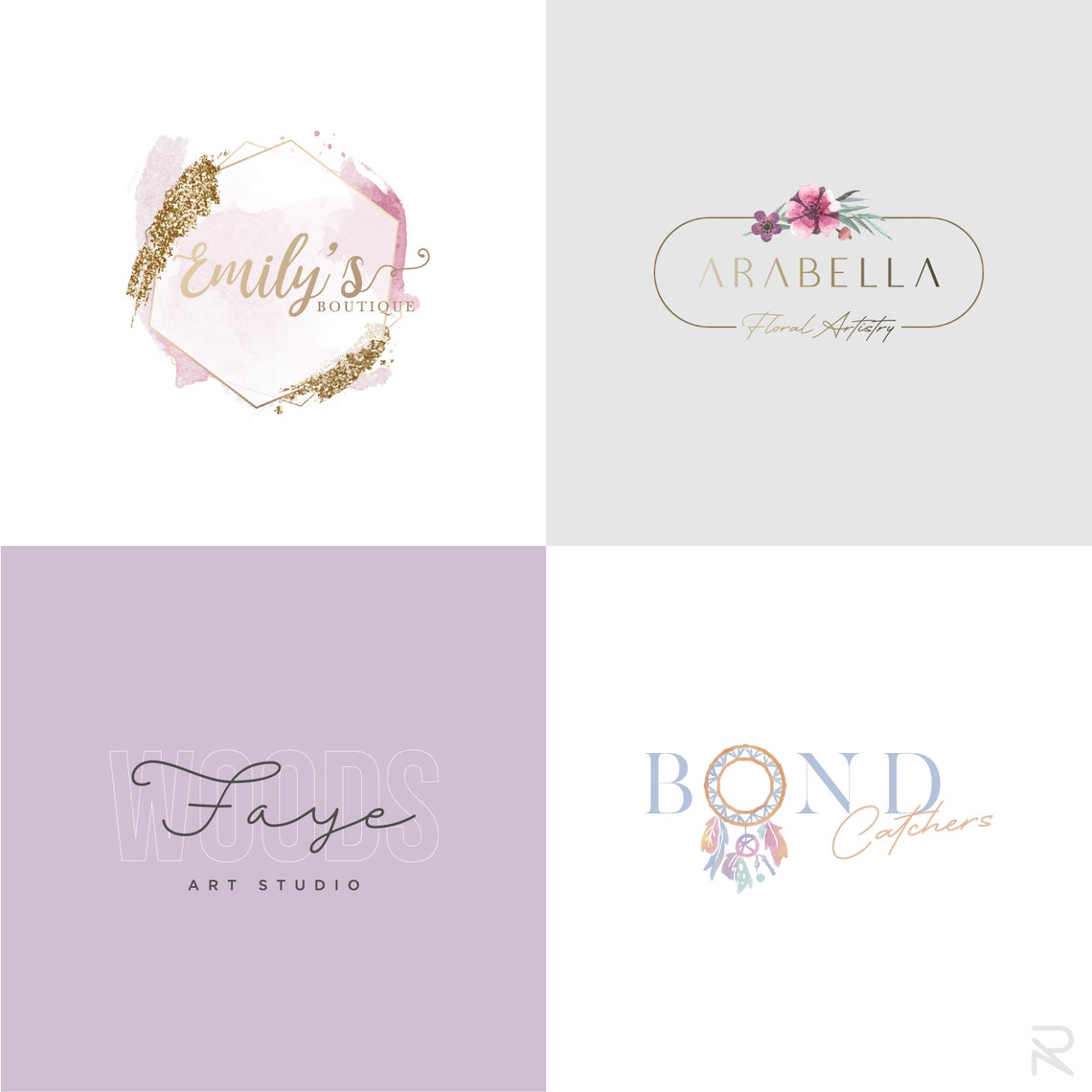 Custom Logo Design Package 5 Unique Concepts Professional - Etsy