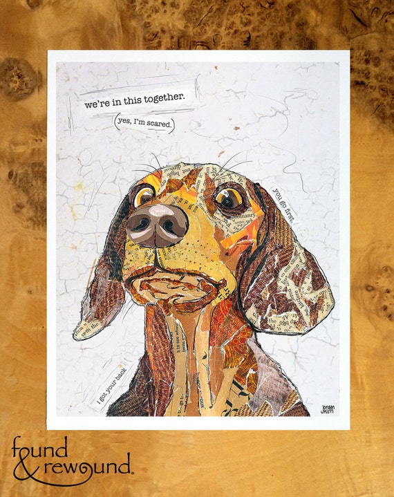 Cowering Dog Drawing