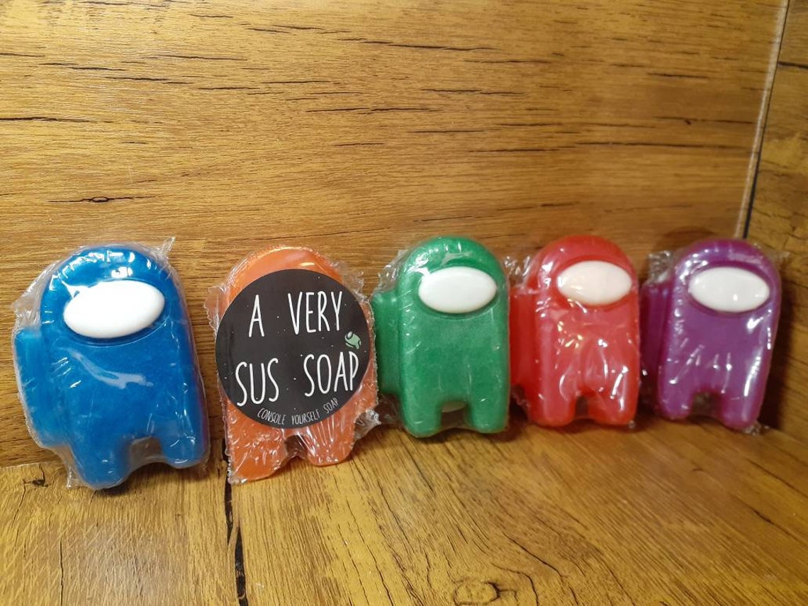 A Very Sus Soap - Among Us Crewmate Soap - Etsy