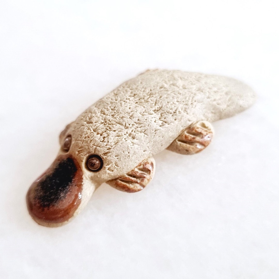 Vintage Miniature Platypus Figurine | Greek Column Pedestal Stand ...
