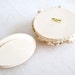 Vintage Rose Oval Shaped Box Hand Crafted Trinket Box With Lid Pill Box ...
