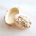 Vintage Rose Oval Shaped Box Hand Crafted Trinket Box With Lid Pill Box ...