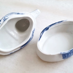 Vintage Porcelain Duck Trinket Box Hand Crafted Duck Shaped Trinket Box ...