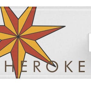 Id/luggage Tag Cherokee Star Tsalagi Cherokee Designed - Etsy