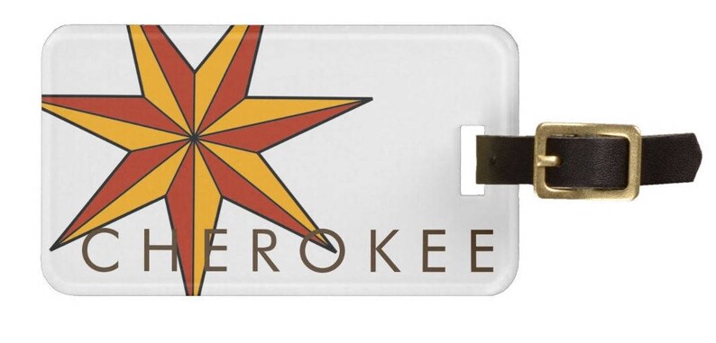 Id/luggage Tag Cherokee Star Tsalagi Cherokee Designed | Etsy