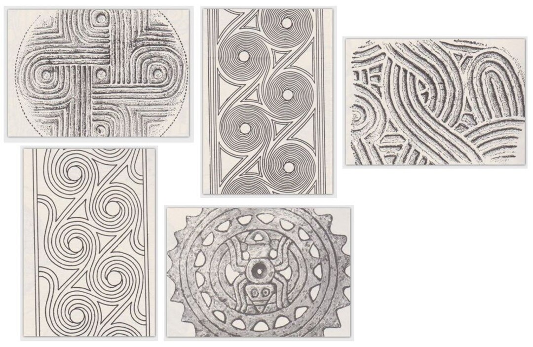 Card Set Cherokee Pottery Designs Tsalagi Cherokee Designed - Etsy