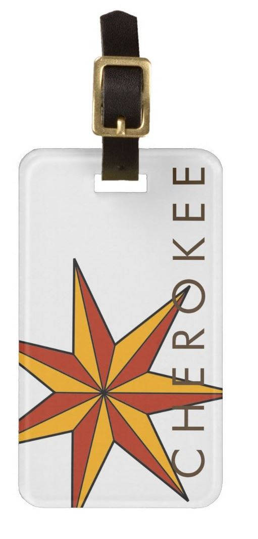 Id/luggage Tag Cherokee Star Tsalagi Cherokee Designed | Etsy