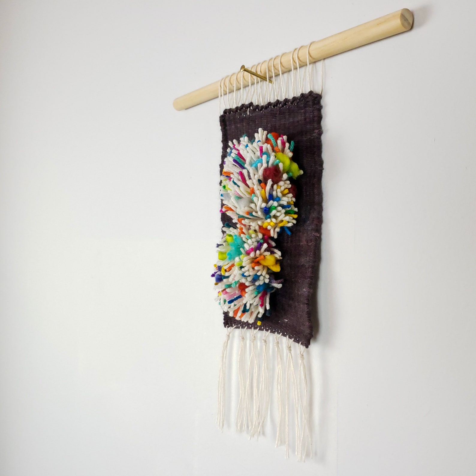 Confetti Wall Hanging| Modern Boho Wall Art| Hand Dyed Fiber Art - Etsy