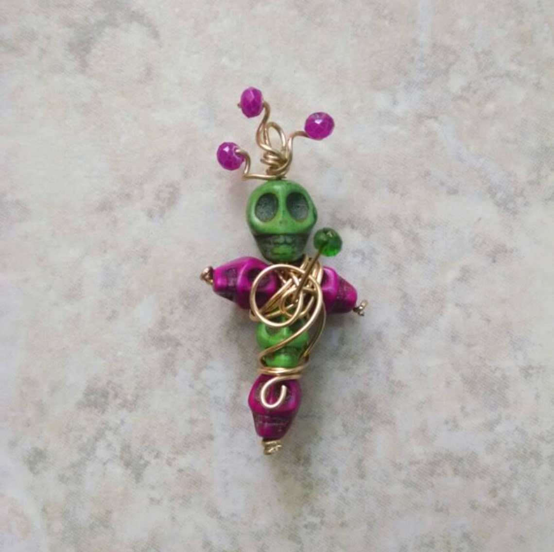 Voodoo Doll Pendants Themed Colors - Etsy