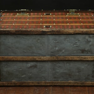 Louis Vuitton Steamer Trunk in Red Striped Canvas - Etsy