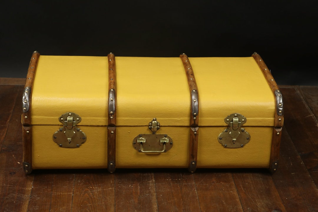 Yellow Curved Cabin Trunk - Etsy