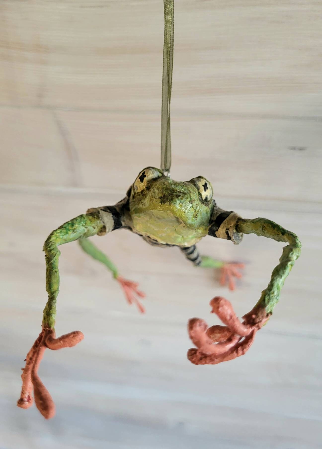 Emmett Frog Acrobat Spuncotton Decoration - Etsy