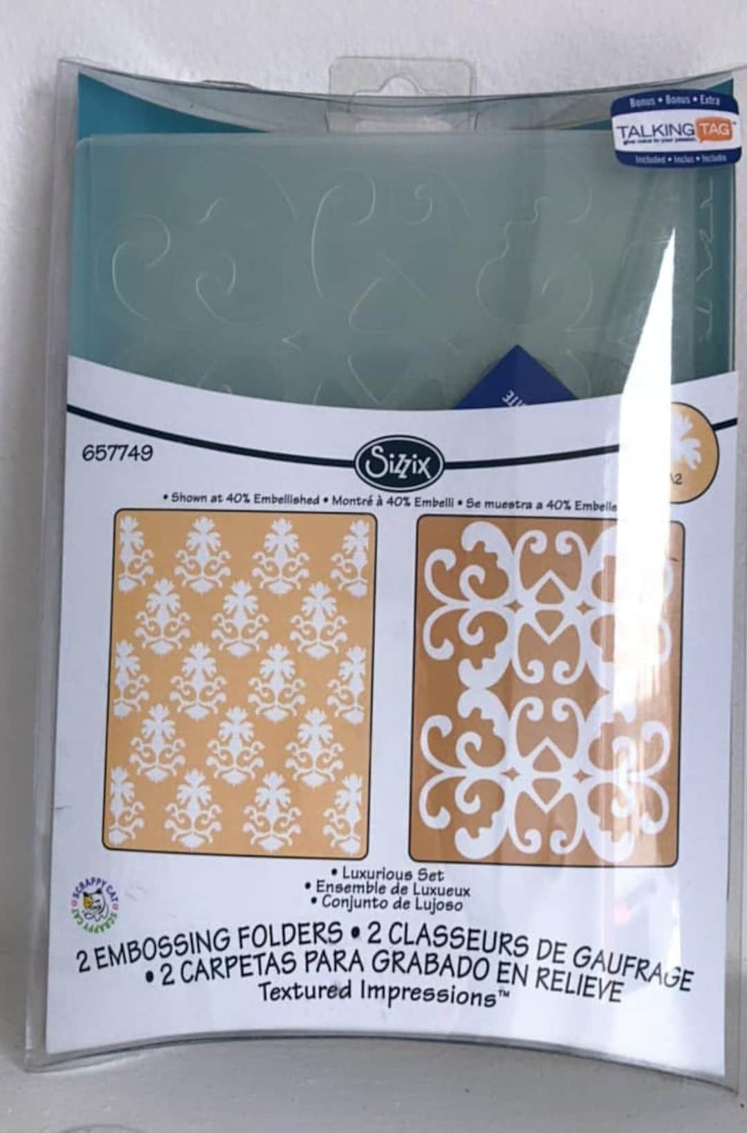Sizzix Embossing Folder Set of 2. Brand New Ornate Design - Etsy UK