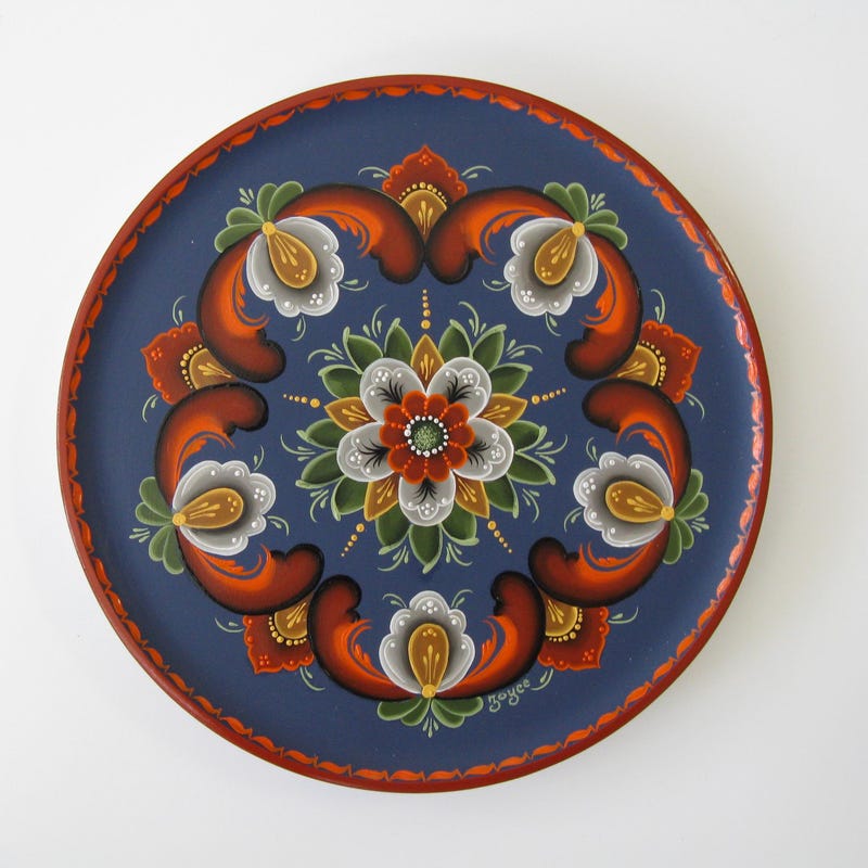 Rosemaling Wall Art - Etsy