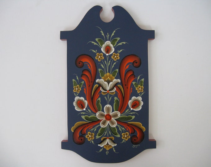 Norwegian Rosemaled Plaque - Etsy