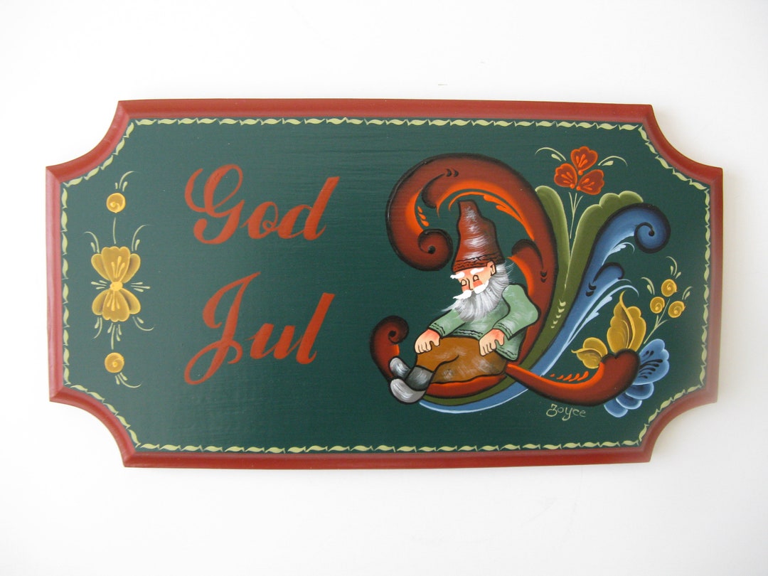 God Jul Sign for Christmas - Etsy