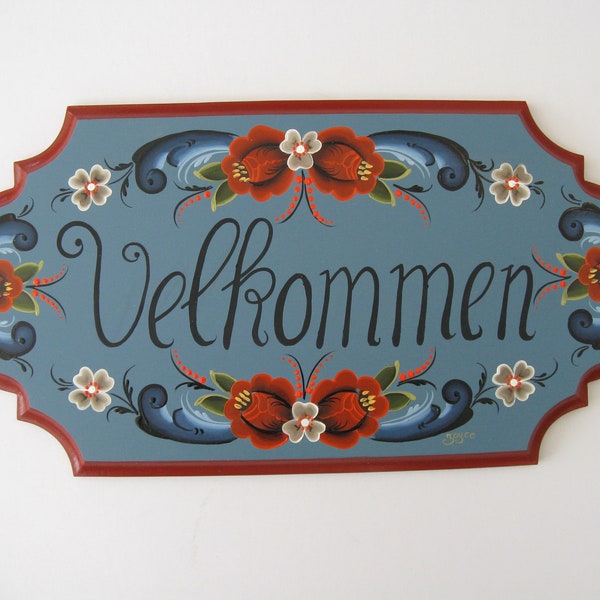 Velkommen Sign - Etsy
