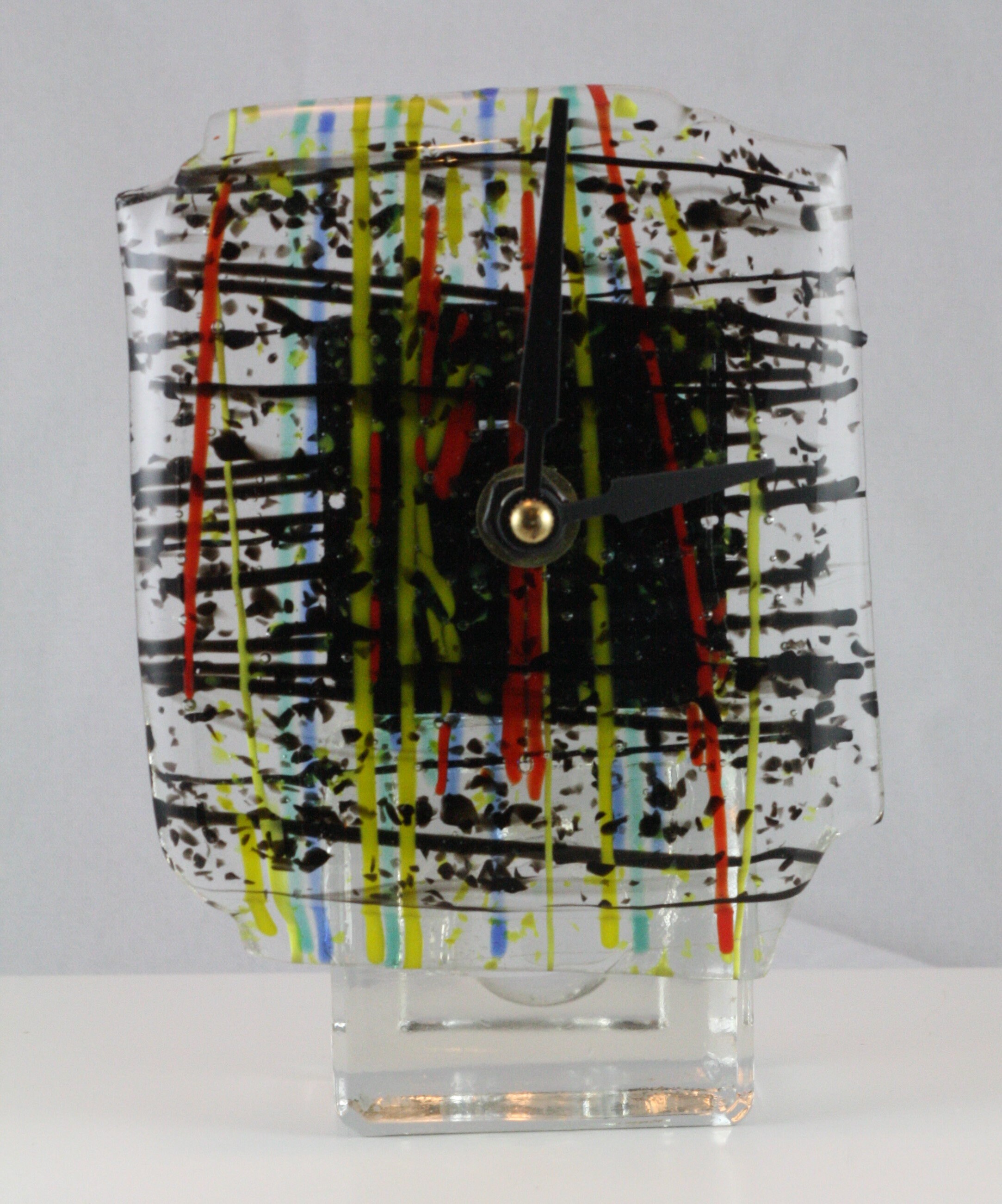 Fused Glass Clock Stringer Cross Hatch - Etsy