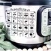 Instant Pot Cooking Times SVG Instant Pot SVG Cooking Reference SVG ...