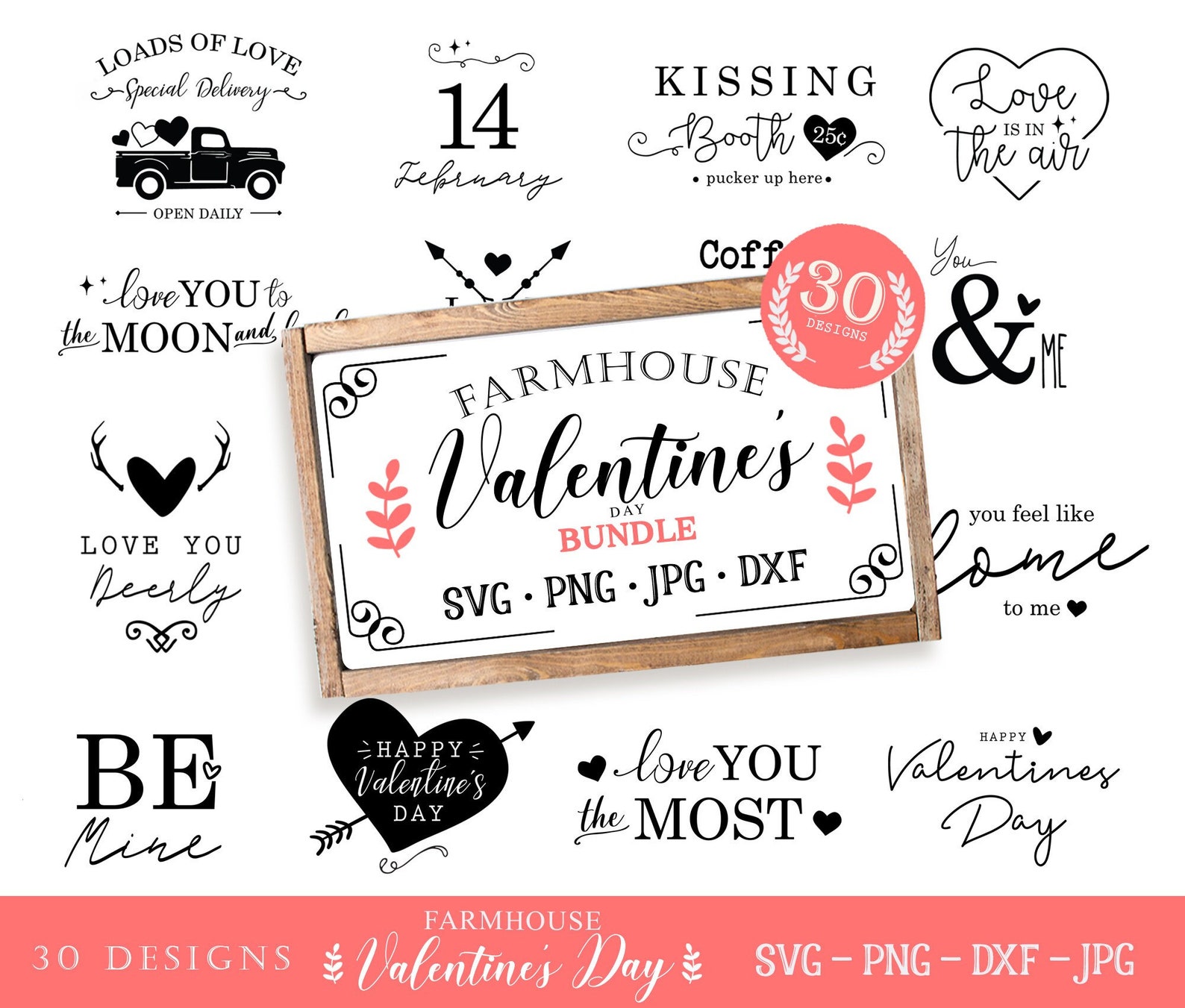 Valentine Svg Bundle Valentine's Day Svg Love Svg | Etsy