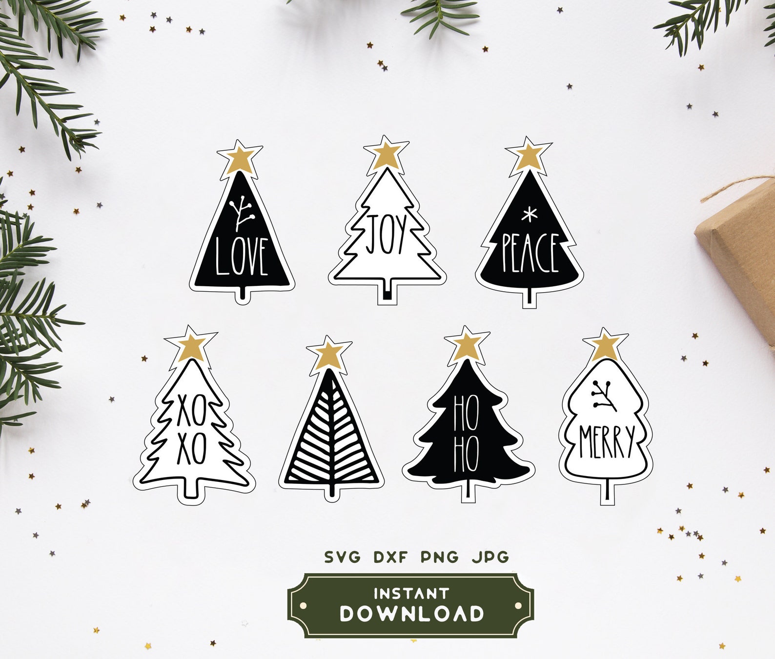 Christmas SVG Christmas Tree Svg Christmas Tree Bundle - Etsy