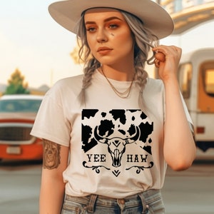 Yee Haw Svg - Western Svg - Southern SVG - Country SVG - Cow Skull Svg ...