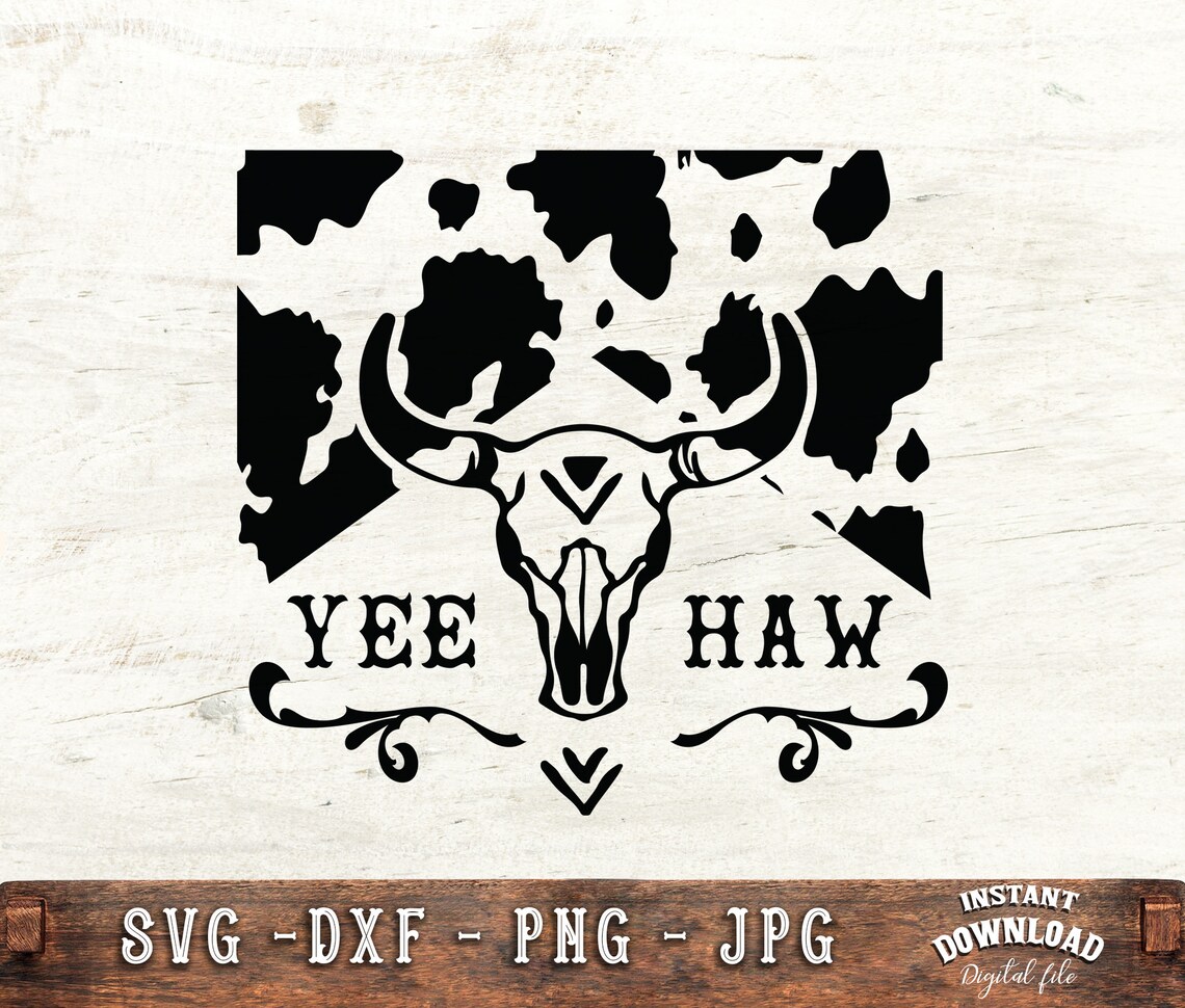Yee Haw svg Western svg Southern SVG Country SVG Cow - Etsy 日本