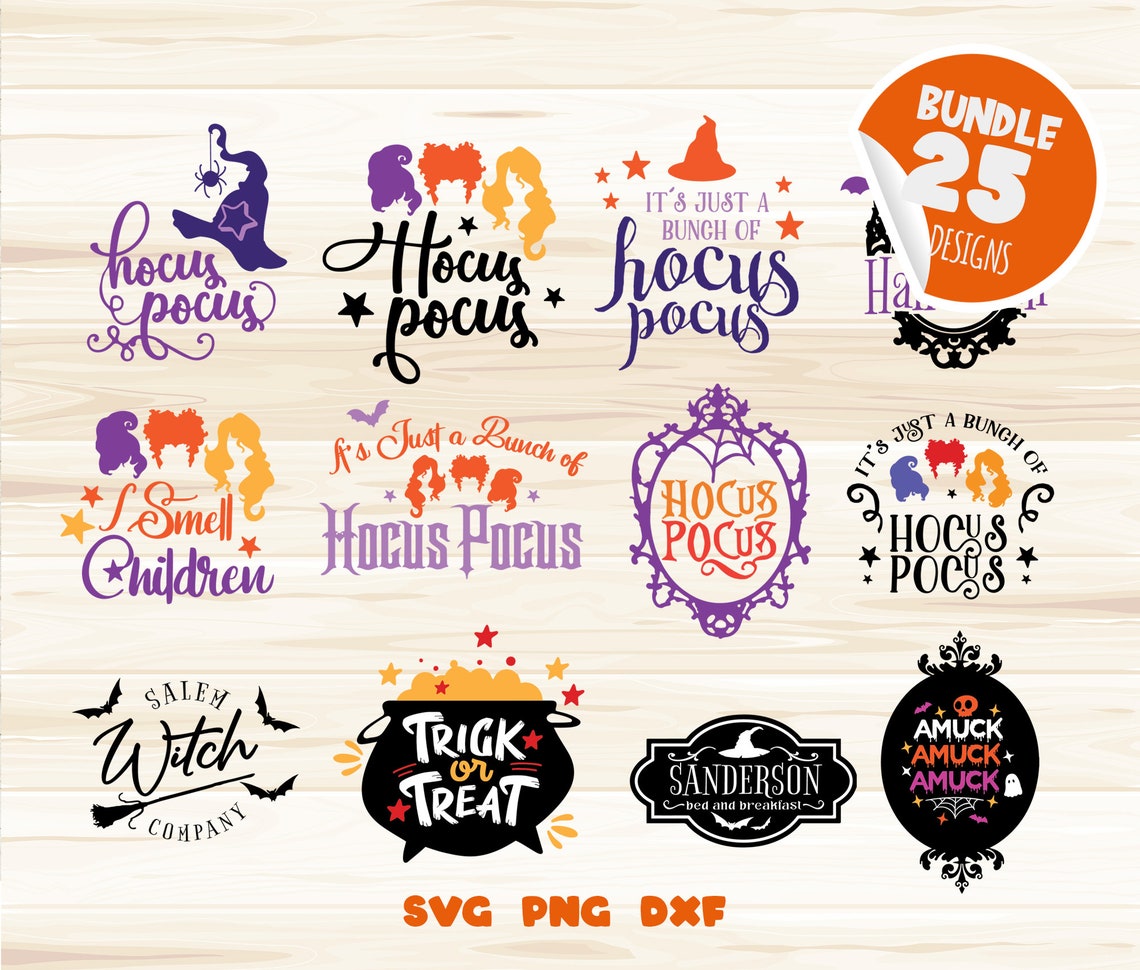 HALLOWEEN Svg Hocus Pocus Halloween Bundle Svg Halloween - Etsy