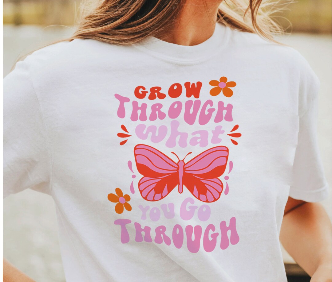 Grow Through What You Go Through SVG | Retro Groovy SVG | Hippie Svg ...