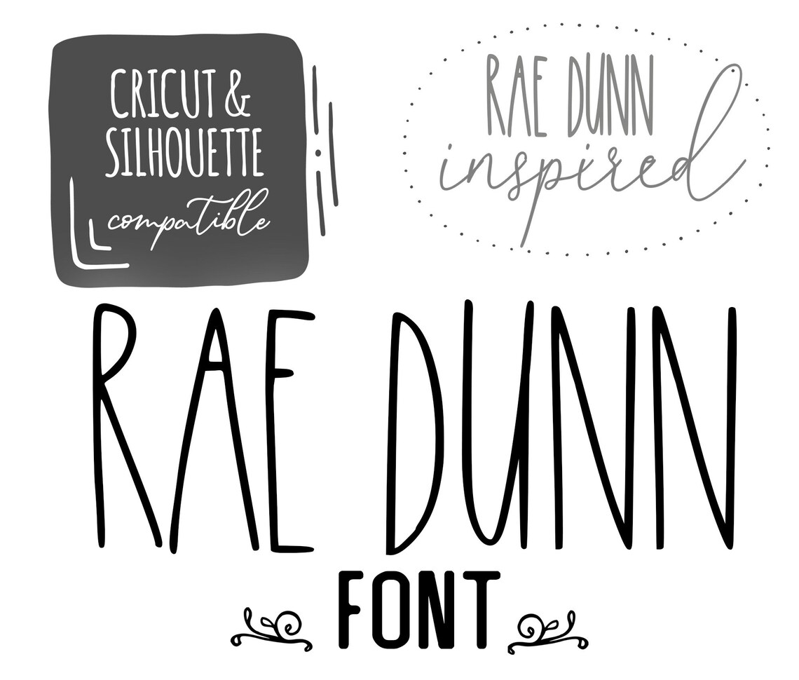 Rae Dunn Font Svg FARMHOUSE FONT SVG Rae Dunn Inspired Font | Etsy