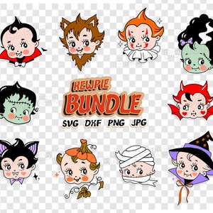 Kewpie Halloween Monsters SVG Bundle (digital Download) - Etsy