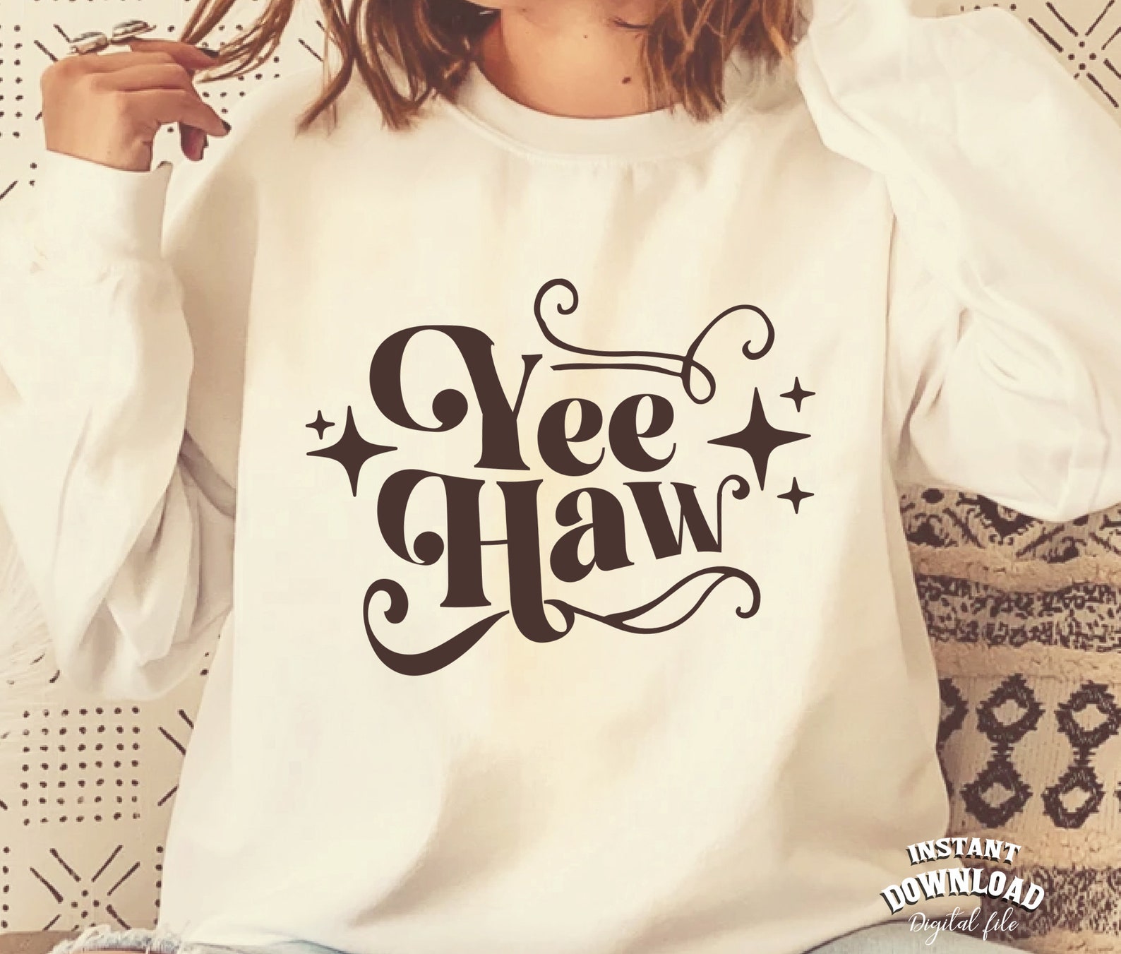 Yee Haw SVG Cowgirl Svg Southern Girl Country Cowboy - Etsy