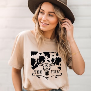 Yee Haw Svg - Western Svg - Southern SVG - Country SVG - Cow Skull Svg ...