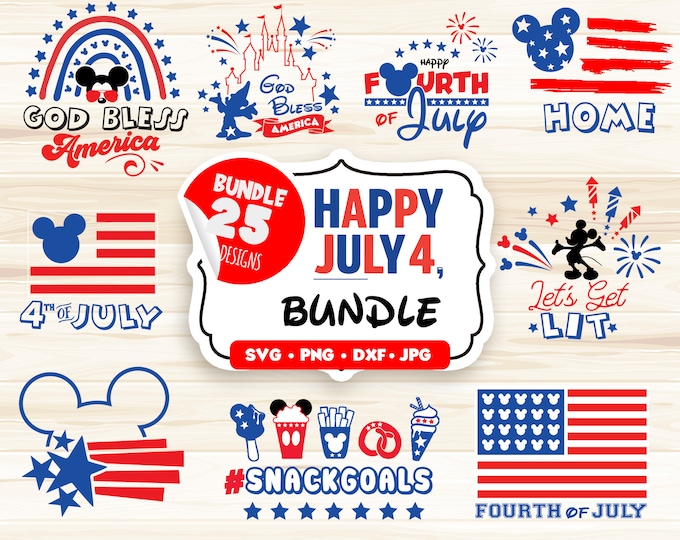 4th of July Svg Bundle, Independence Day, US Flag Svg, Patriotic Svg ...