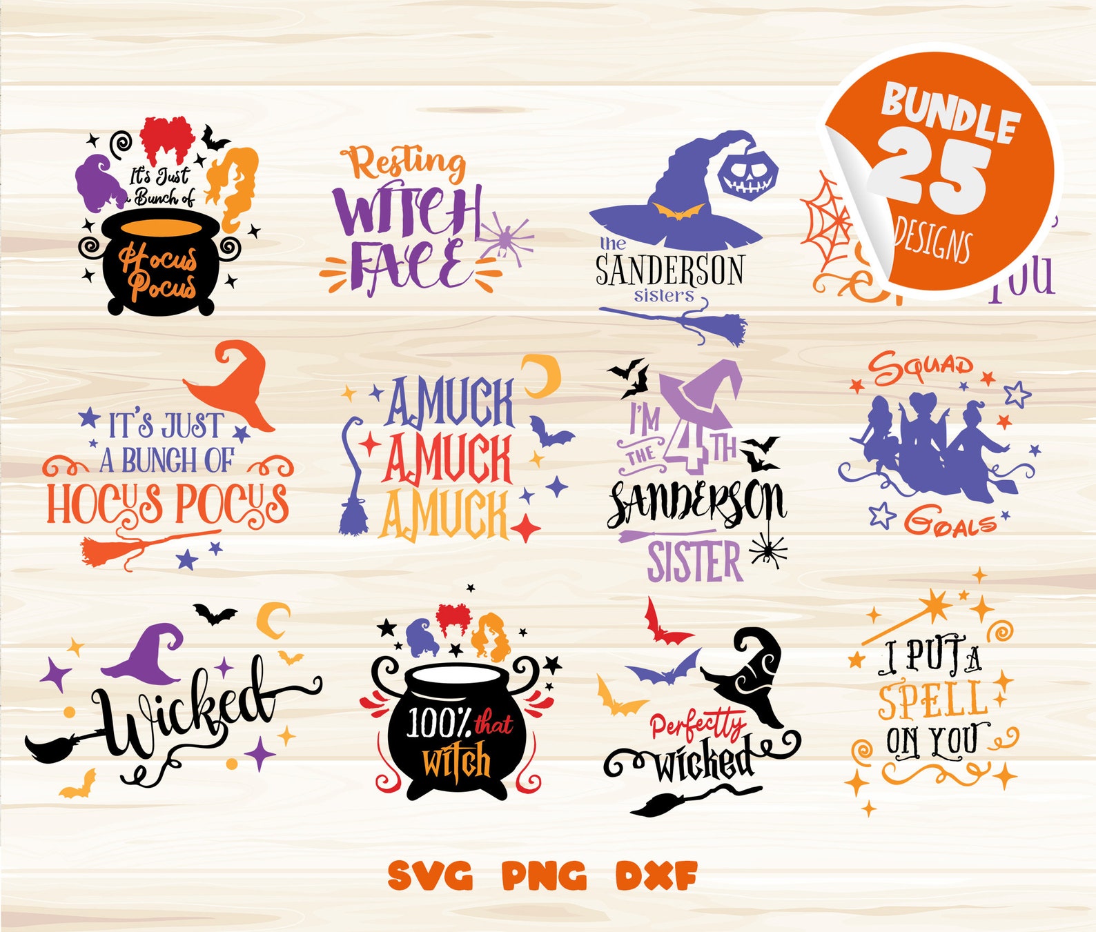 HALLOWEEN Svg Hocus Pocus Halloween Bundle Svg Halloween - Etsy