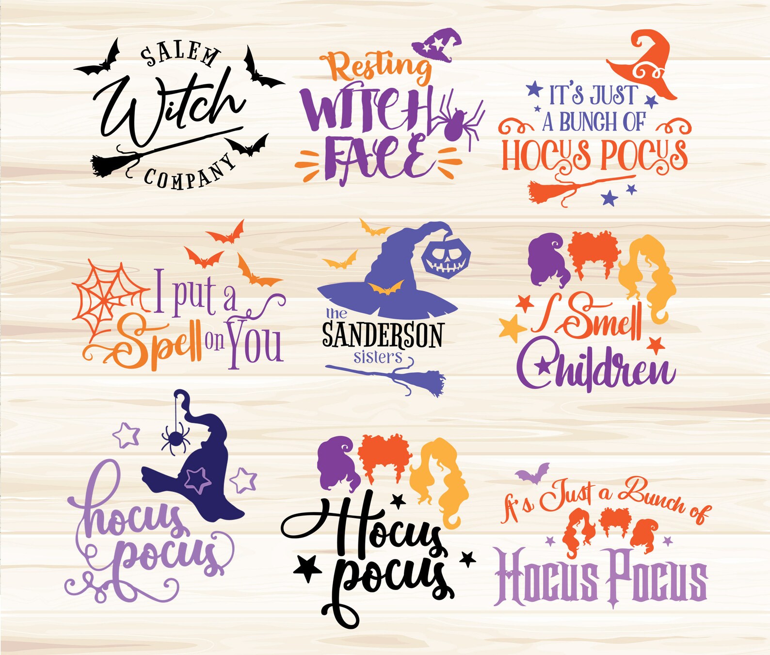 HALLOWEEN Svg Hocus Pocus Halloween Bundle Svg Halloween - Etsy