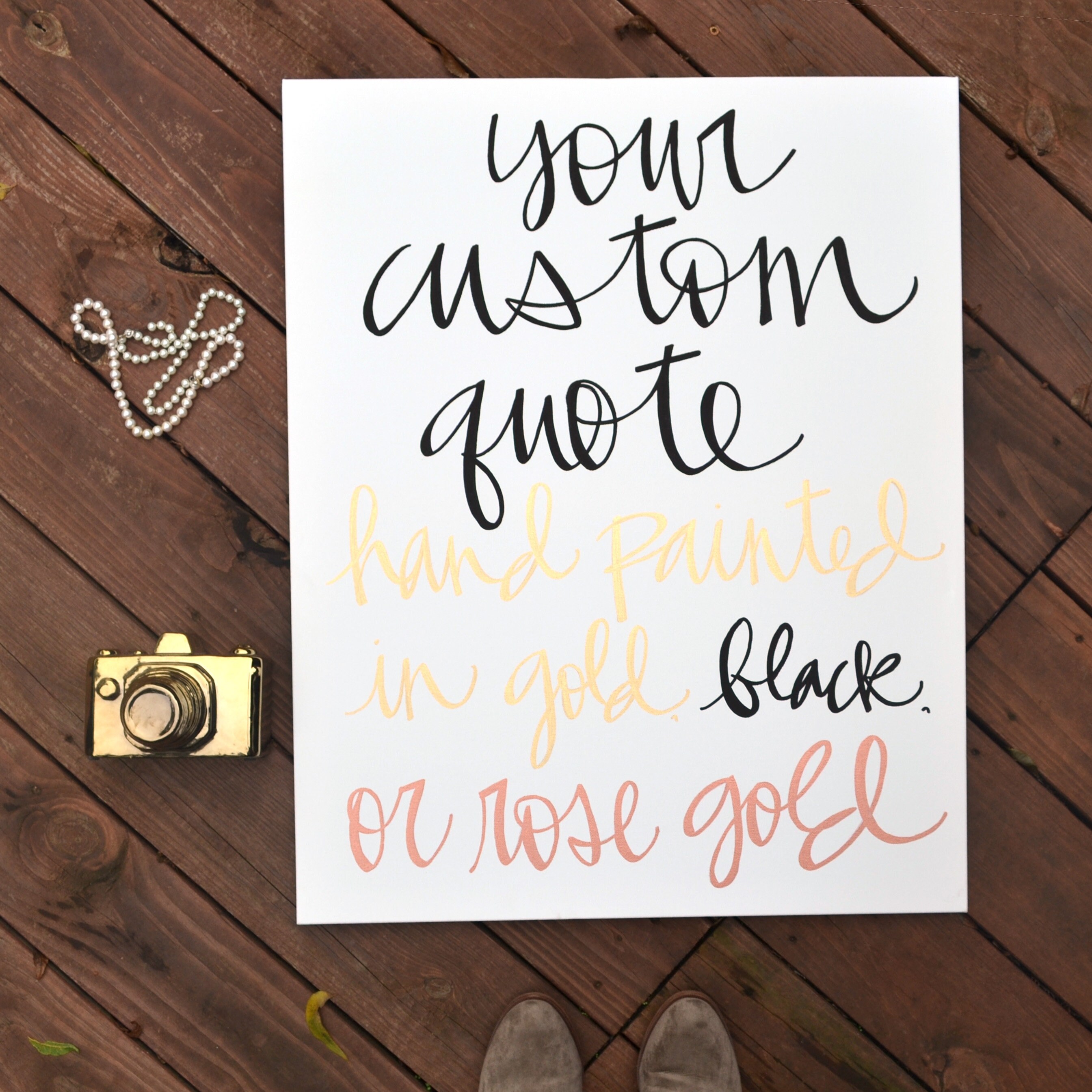 Custom Quote Canvas Hand Lettered Canvas Quote Art Wall Art Sign Wall ...