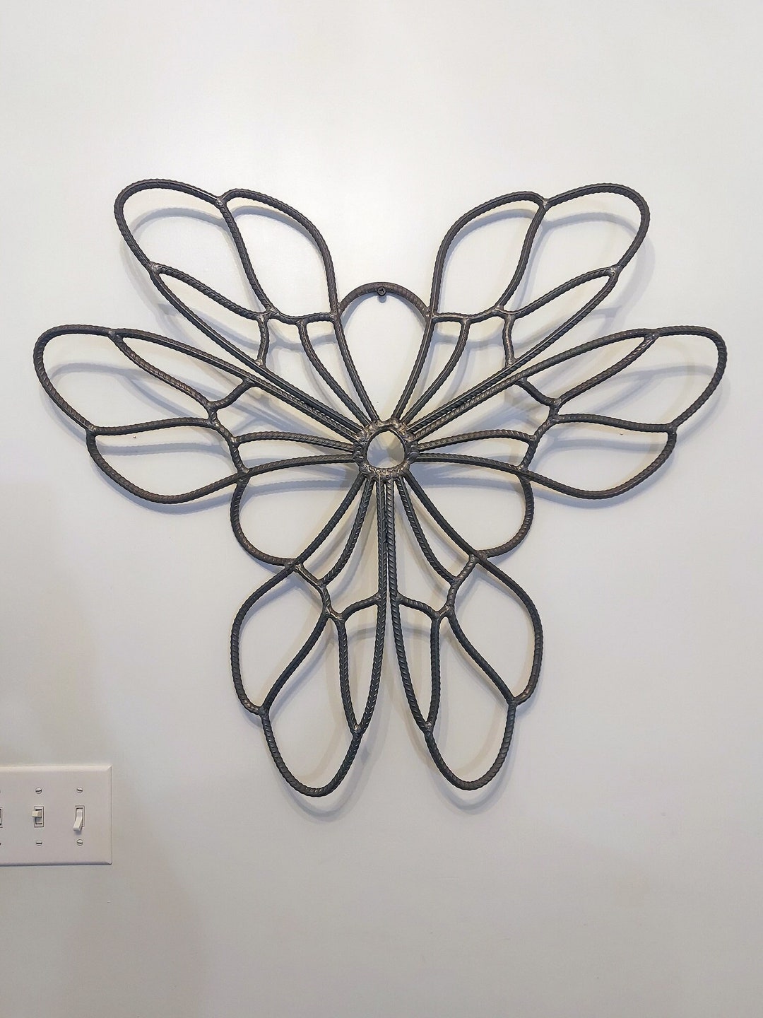 Bloom II - Flower/mandala Handmade Wall Sculpture in Rebar - Etsy