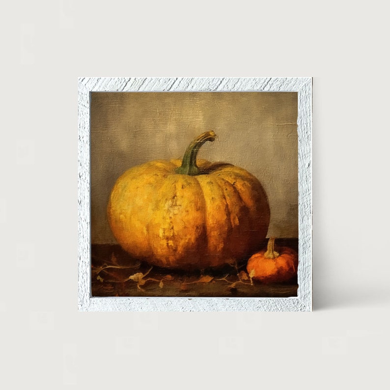 Autumn Pumpkin [framed Print] Fall Harvest Pumpkin Painting, Autumn ...