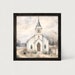 Charming Church in Winter Scene [framed Print] - Christmas Church ...