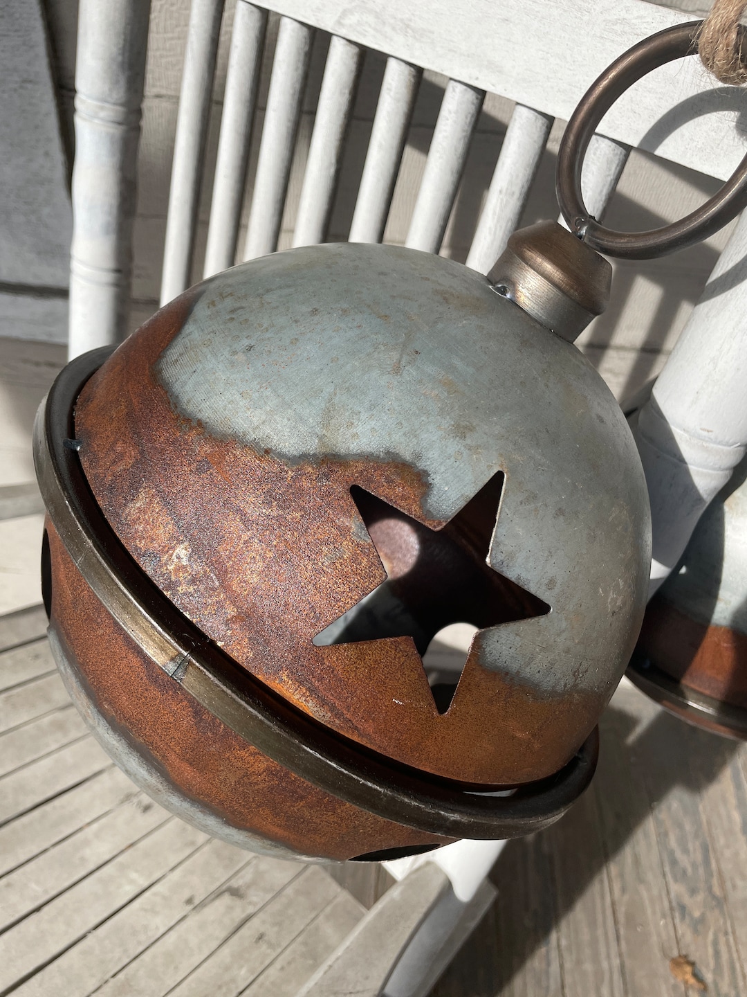 Metal Hanging Jingle Bells Beautiful Oversized Metal Christmas Bells ...