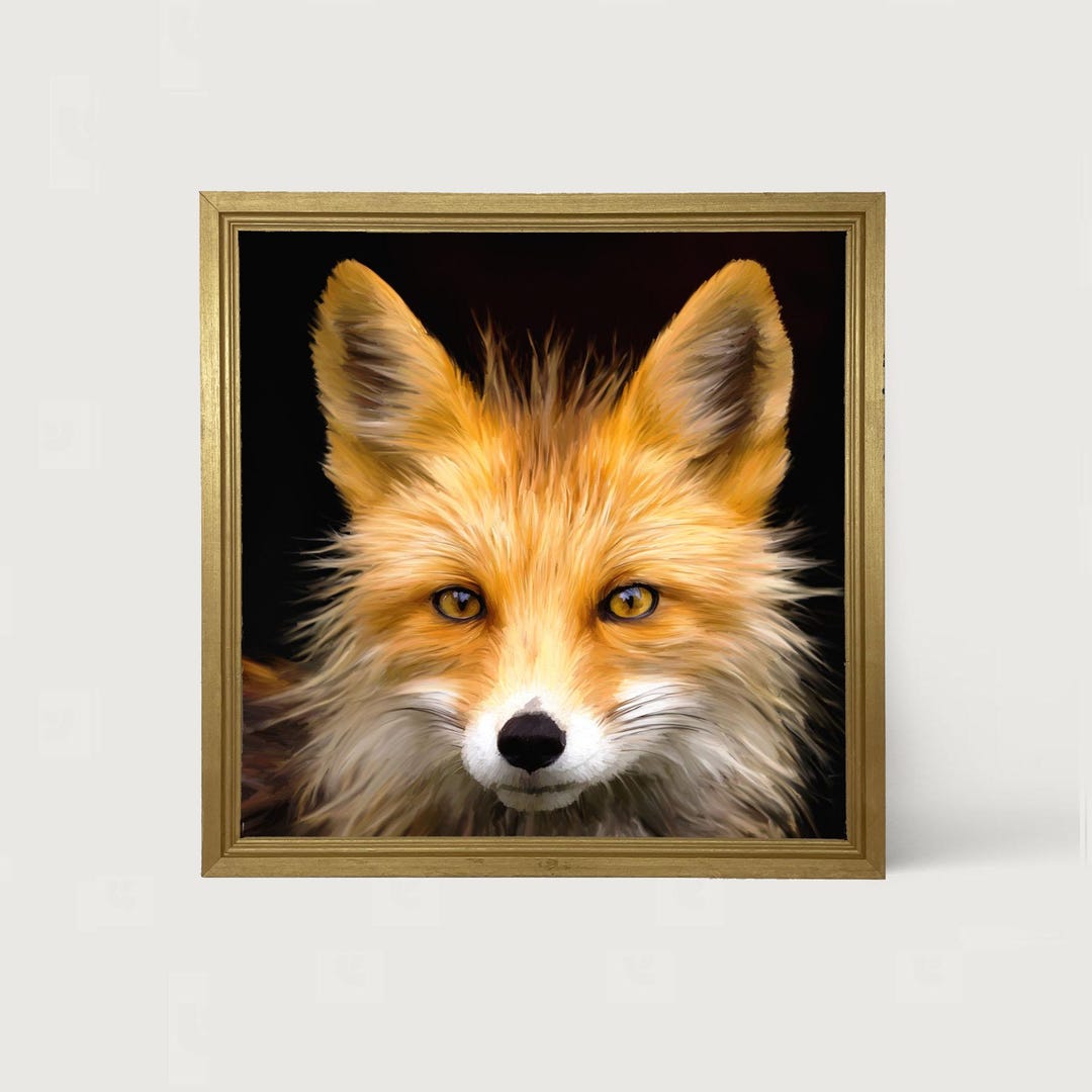 Rustic Fox Portrait: [framed Print] for Wildlife Lovers - Woodland ...