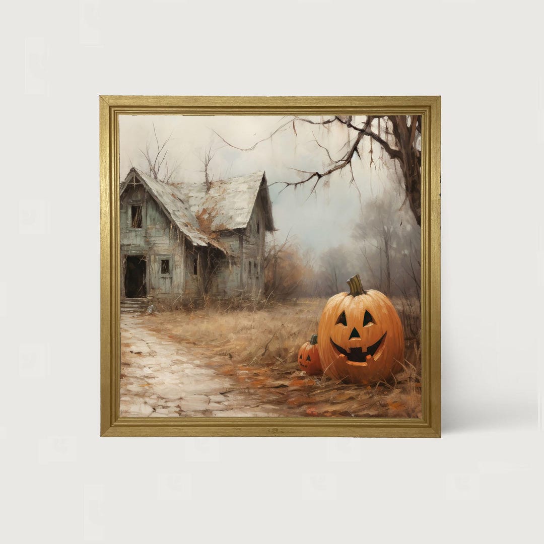 Abandoned House Jack-o'-lantern: [framed Print] Haunted House | Spooky ...